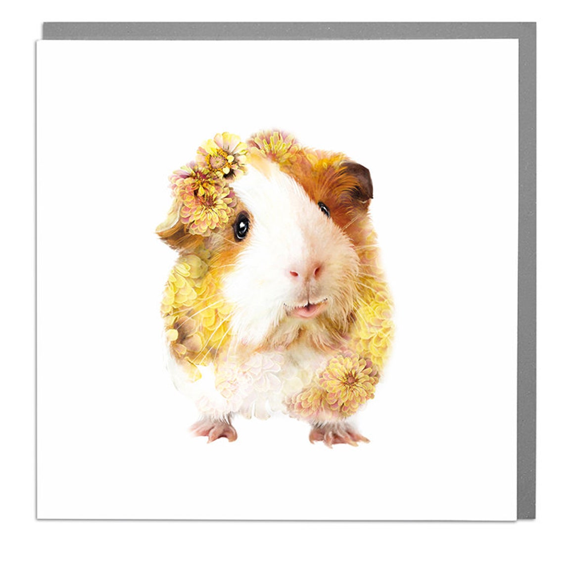 Guinea Pig Blank Art Greeting Card - Etsy