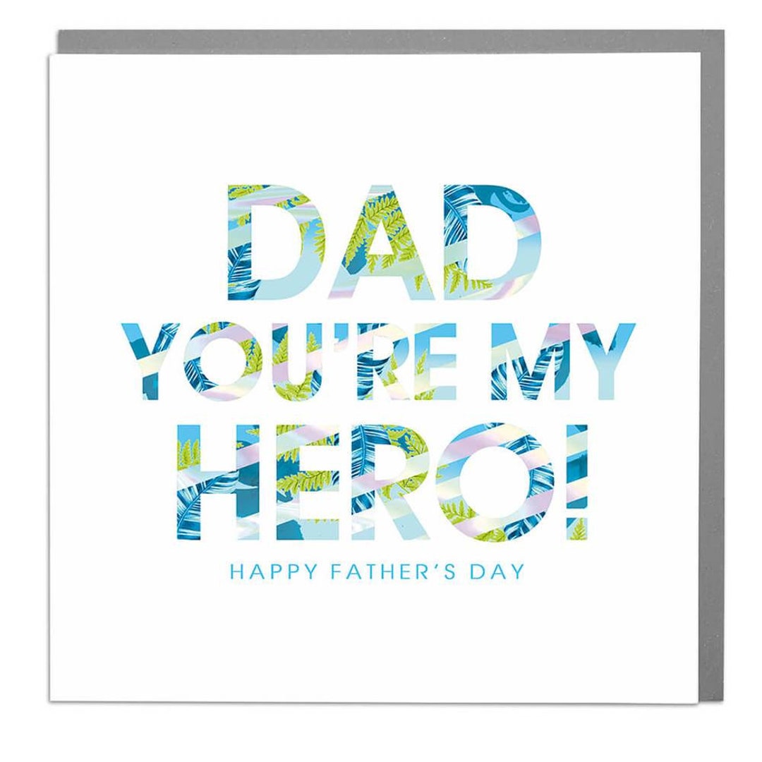 Dad - You're My Hero Father's Day Card - Etsy