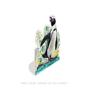 Penguin 3D Card Lola Design X ZSL - Etsy