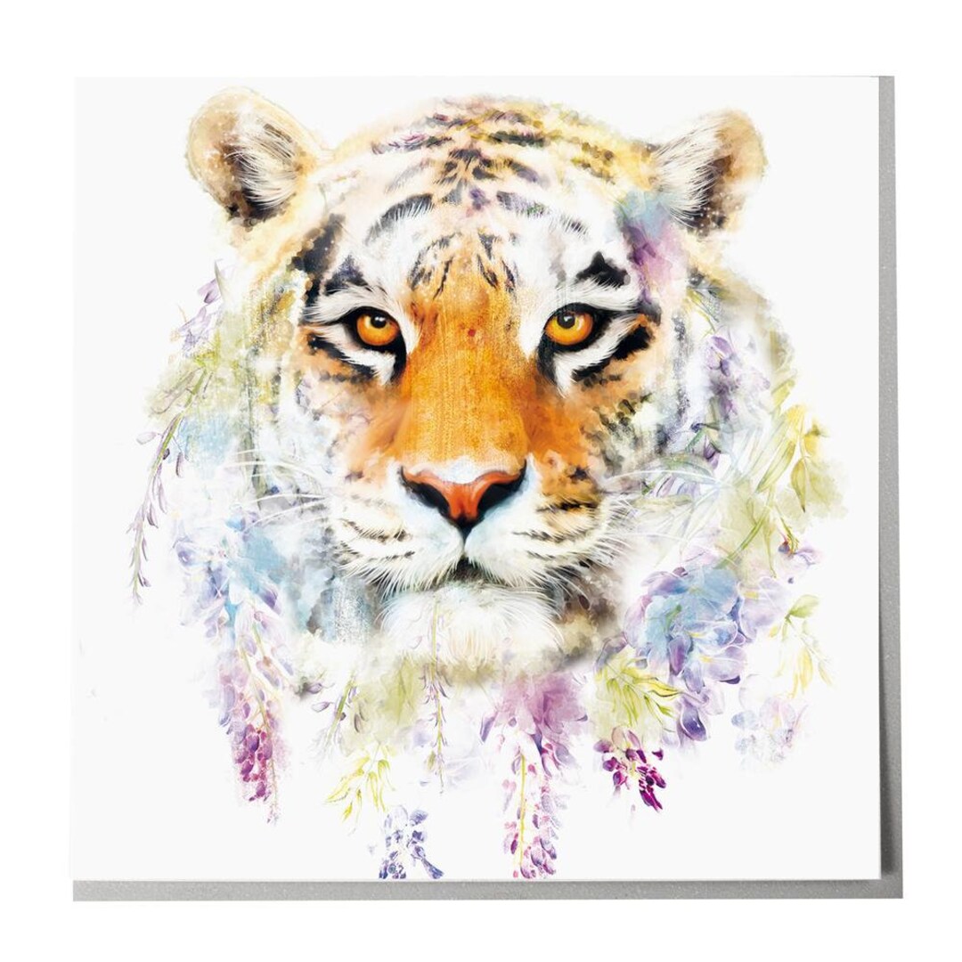 Tiger Blank Greeting Card - Etsy