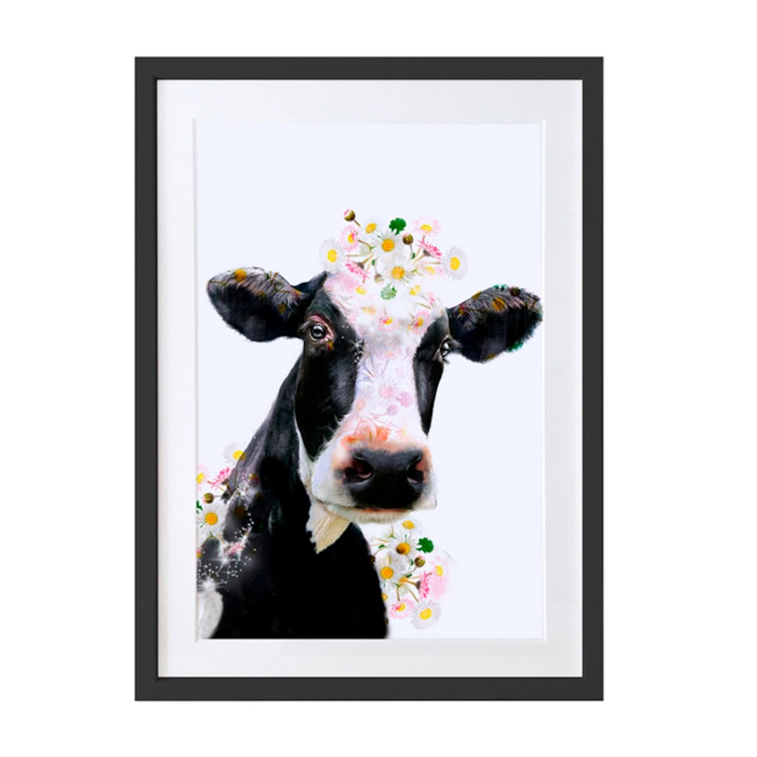 Holstein Cow Art Print - Etsy