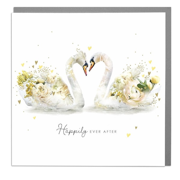 Swan Greeting Card - Etsy