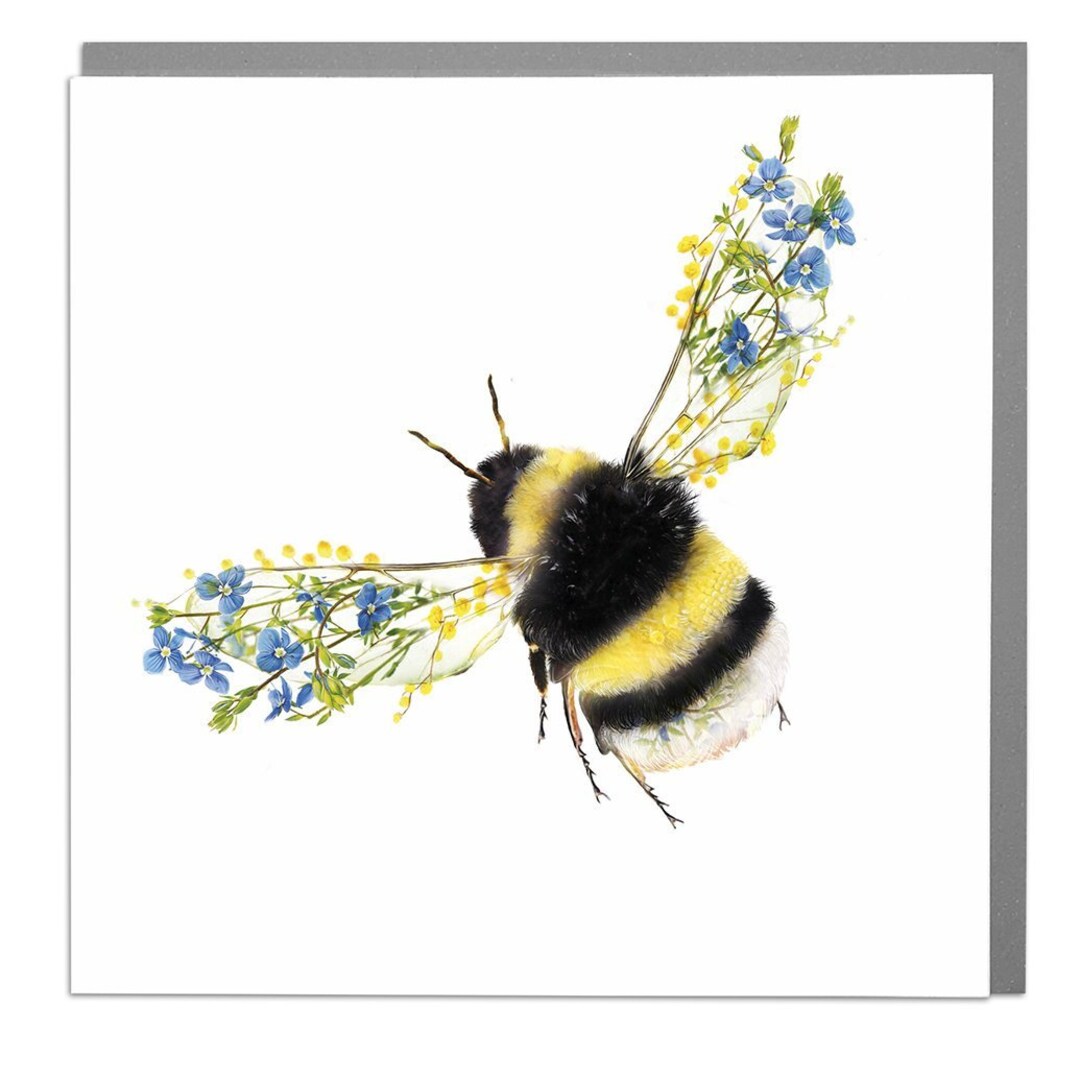 Bee Blank Greeting Card by Lola Design - Etsy