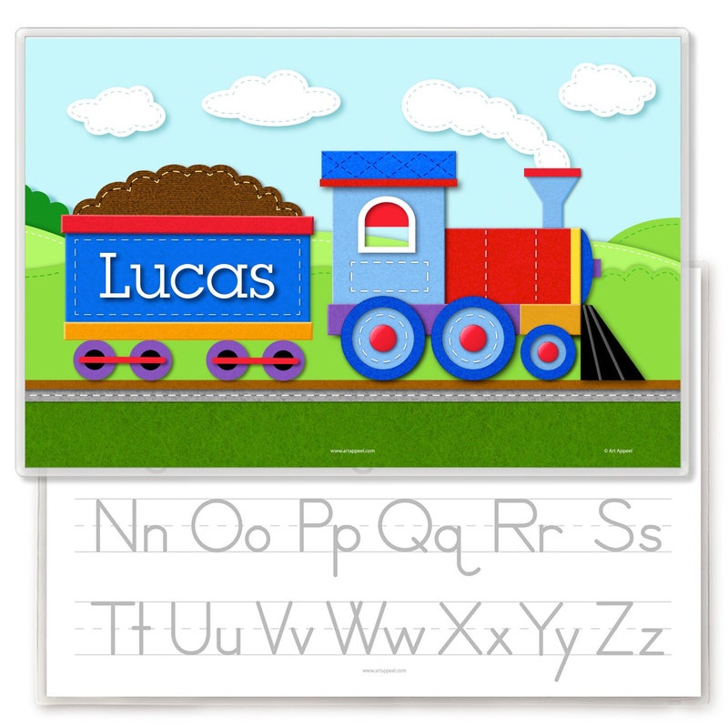 Train Placemat Personalized - Etsy