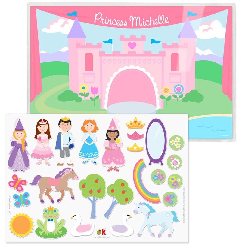 Olive Kids Personalized Princess Play Mat - Etsy