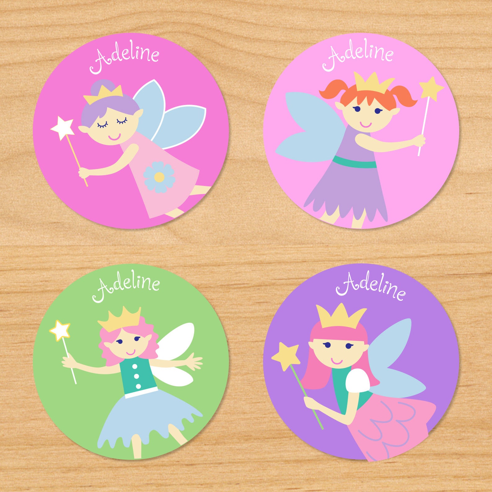 Girls Fairy Princess Waterproof Name Labels Personalized - Etsy