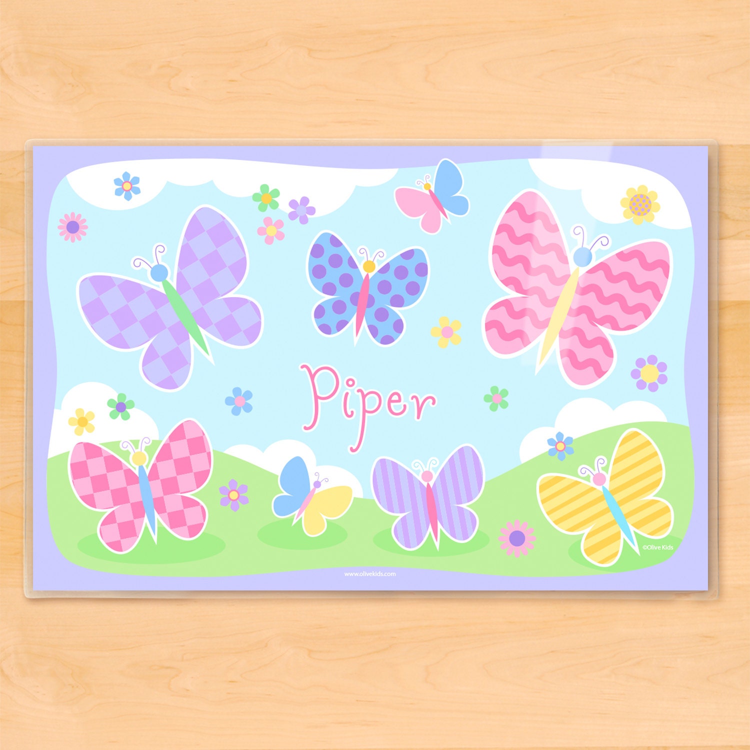 Olive Kids Personalized Spring Placemats Laminated Mealtime | Etsy