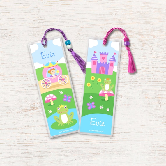 Kid's Personalized Princess Bookmarks Girl's | Etsy