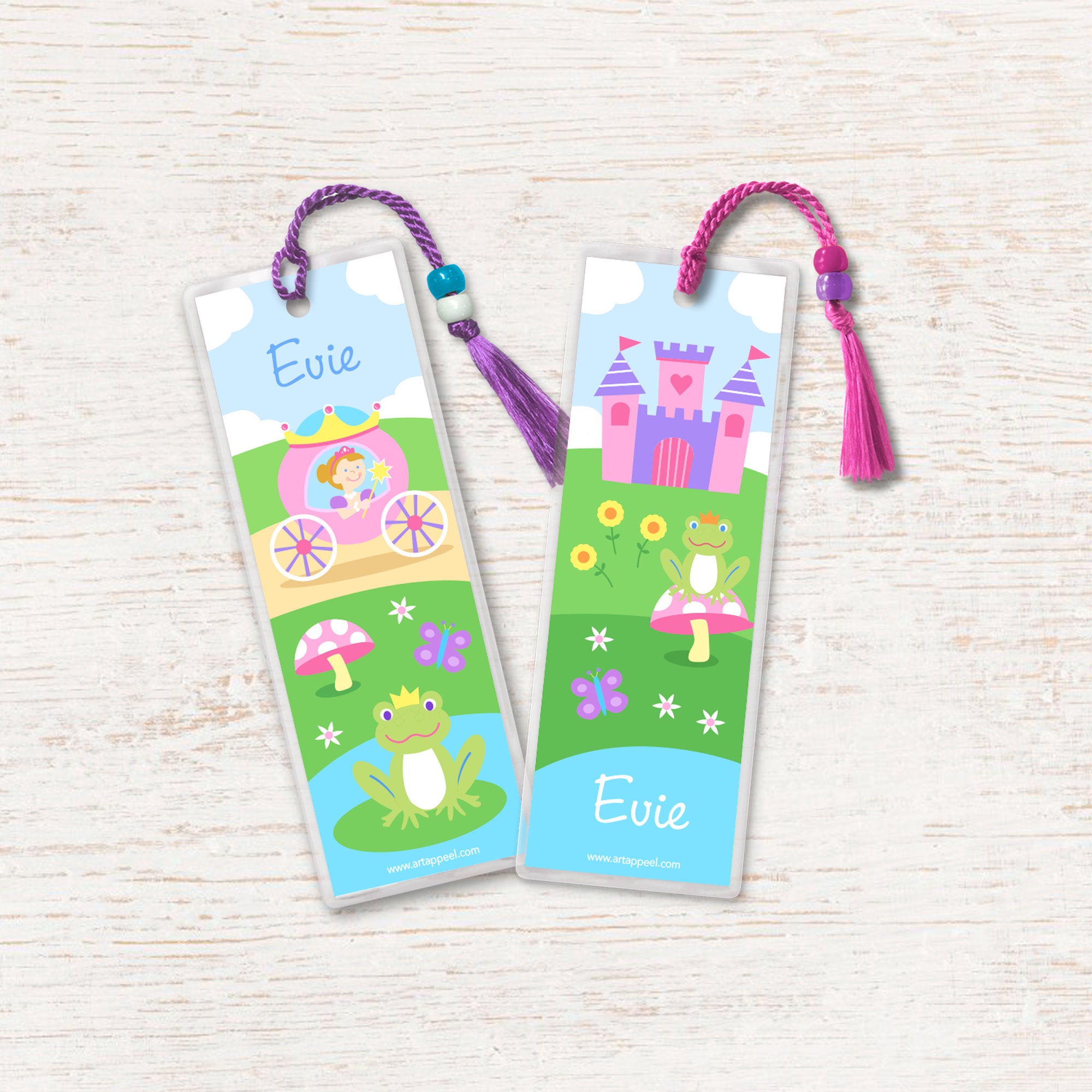 Kid's Personalized Princess Bookmarks Girl's | Etsy