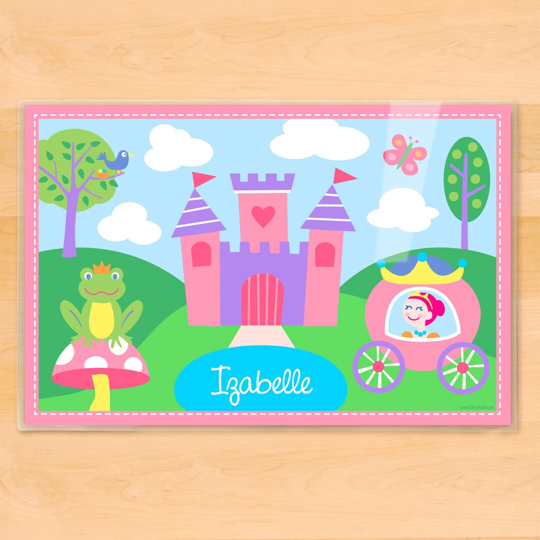 Personalized Princess Placemat for Kids Fairy Tale Princess - Etsy