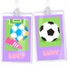 Girls Personalized Soccer Name Tag Set, Kid's Soccer Name Tags, Soccer ...