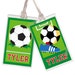 Boys Personalized Soccer Name Tag Set, Kid's Soccer Name Tags, Soccer ...