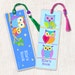Kid's Personalized Trains Planes and Trucks Bookmarks, Boy's Laminated ...