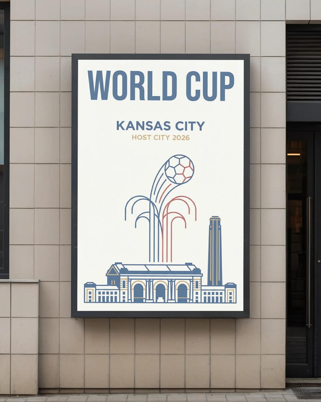 World Cup 2026 Kansas City Host City Poster • Arrowhead Stadion • KC ...