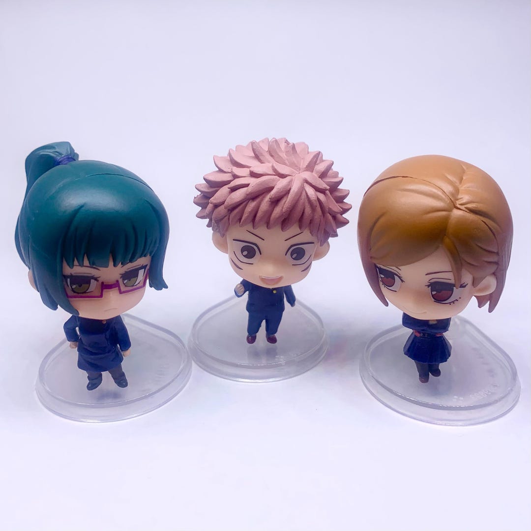 Jujutsu Kaisen Figure Set of 3 | Yuji Nobara Maki Mini Figures - Etsy