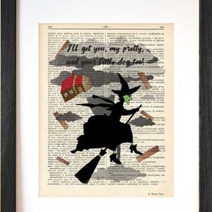 The Wicked Witch of the West Print, Wizard of Oz Print, the Wizard of ...