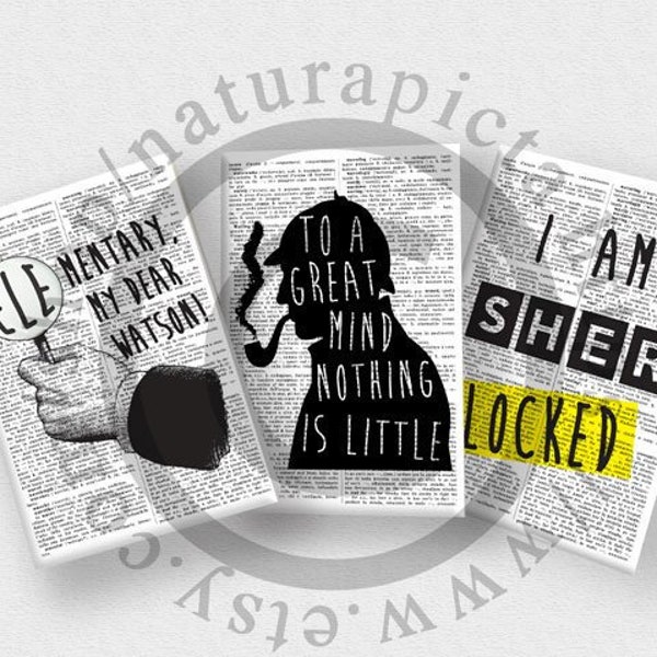 Sherlock Holmes Card - Etsy