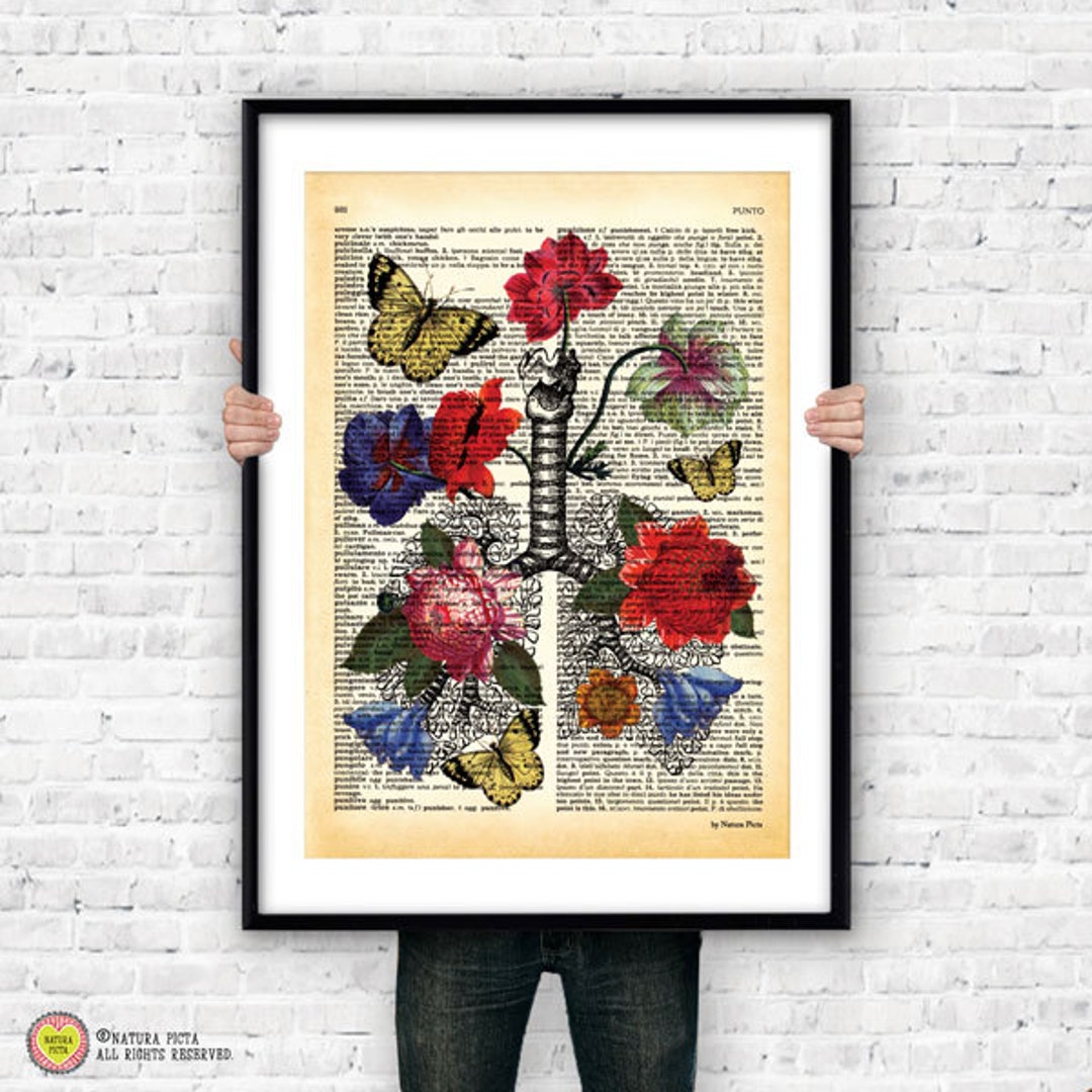 Human Lungs Poster, Lungs Wall Art, Custom Poster, Christmas Gift ...