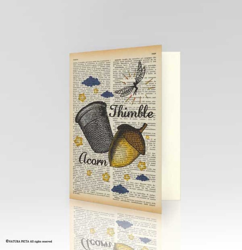 Thimble & Acorn Peter Pan Card-peter Pan Card Gift for | Etsy