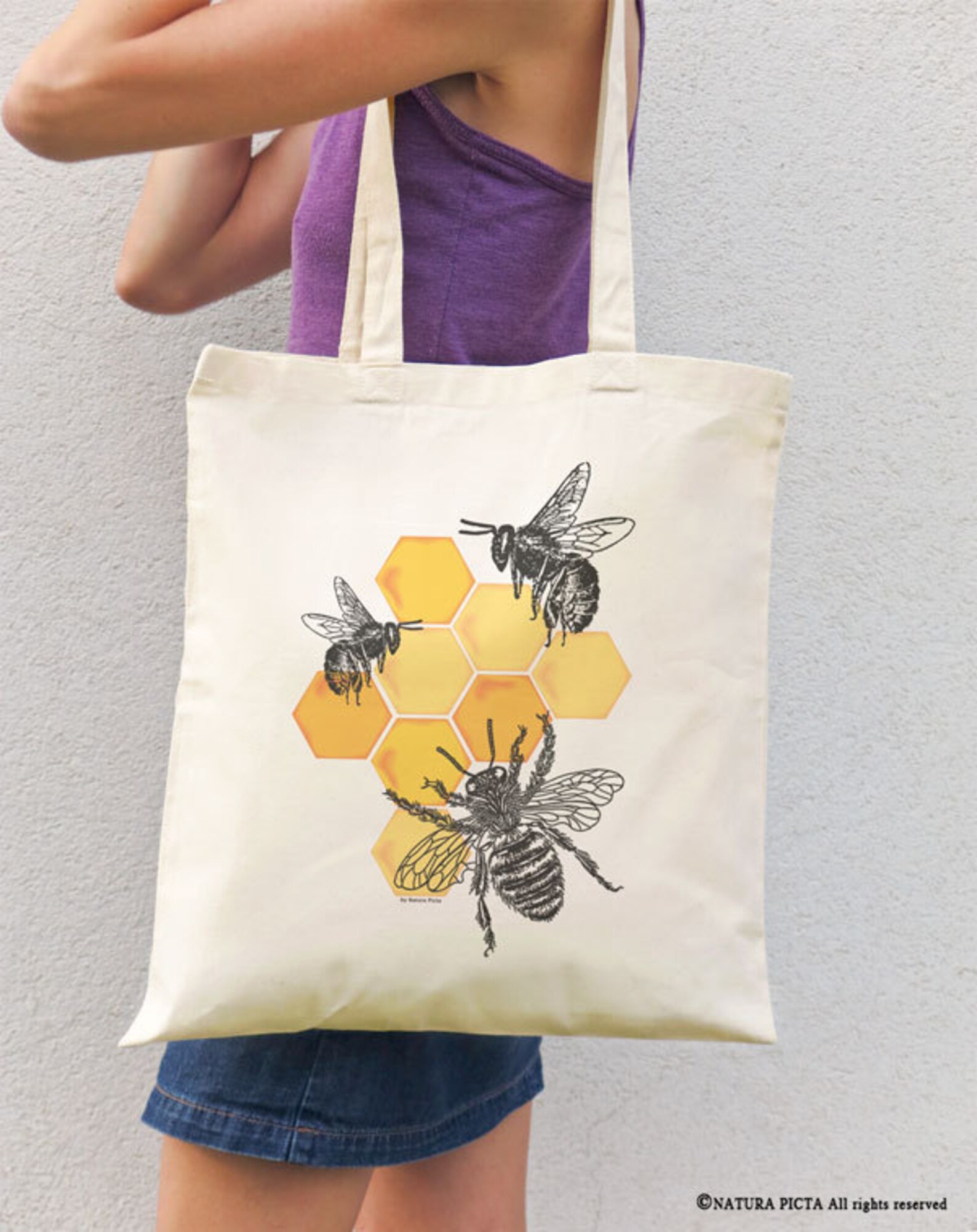 Bee Tote Bag Honey Bee Tote Bag Save the Bees Tote Insect | Etsy