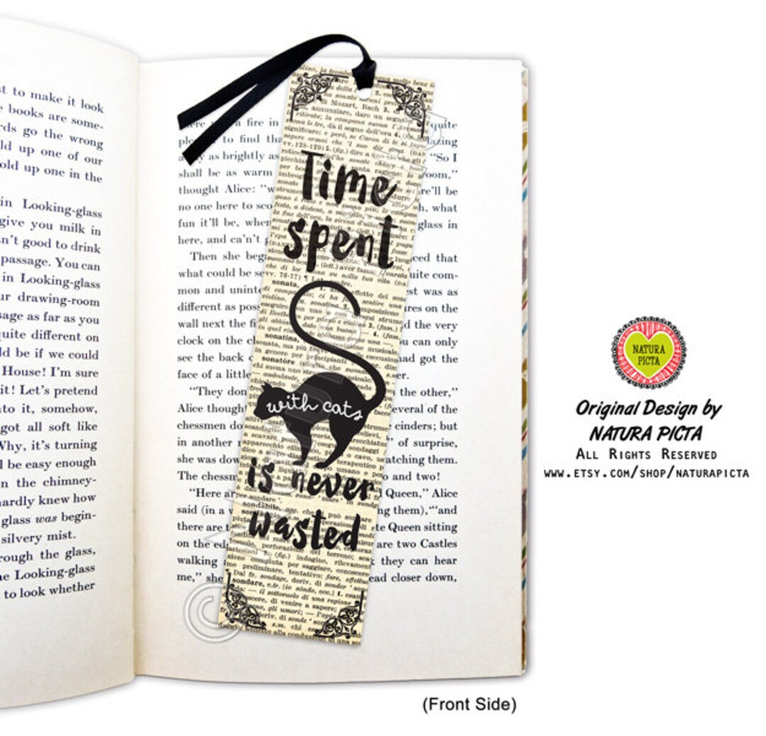 Cat Quote Bookmark-freud Cat Bookmark-literary Bookmark-favor - Etsy