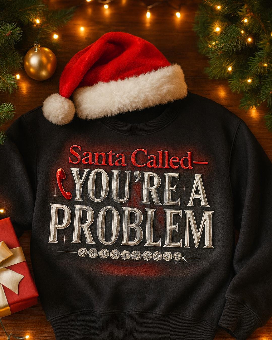 Santa Called You're A Problem PNG, Baddie Christmas Design (digital ...