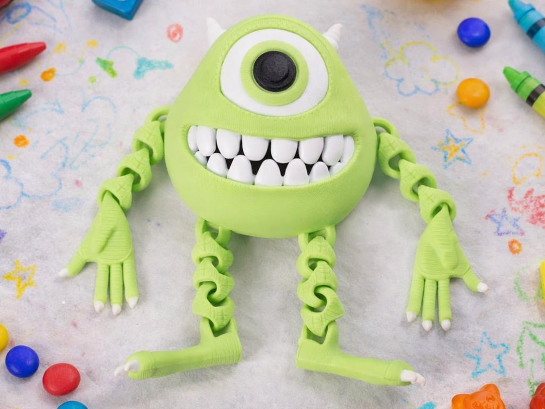 Articulated Monster STL | Flexi One-eye Toy | Cute Printable Figure ...