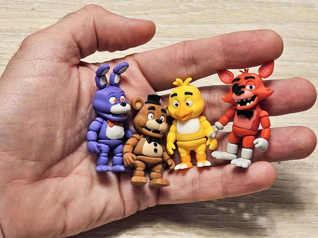 Mini Flexi Animatronic Figures STL File, Poseable Horror Game ...