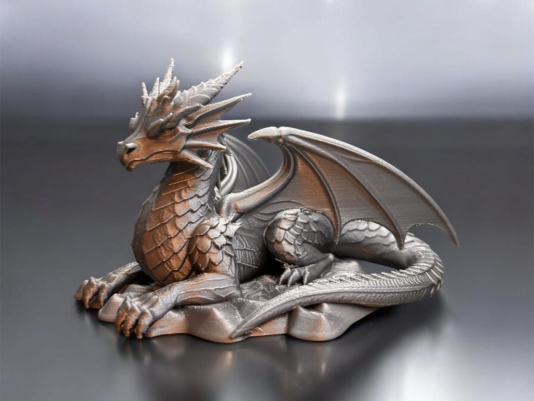 Dragon STL File for 3D Printing | Fantasy Dragon Statue | Realistic ...