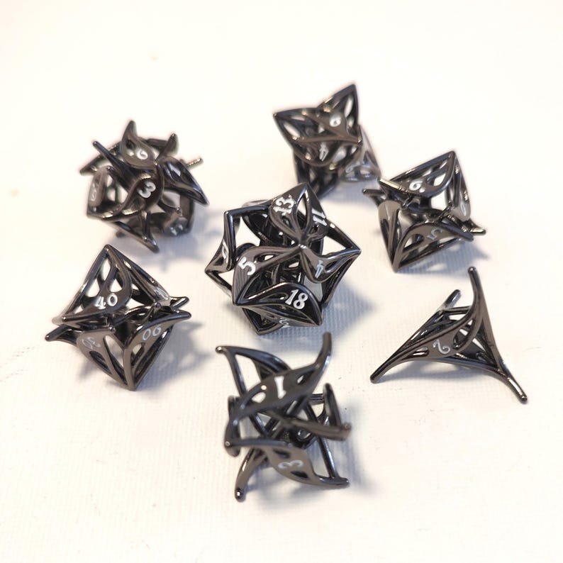 Hollow Metal DND Dice Set Dungeons & Dragons , 40k War Hammer - Etsy