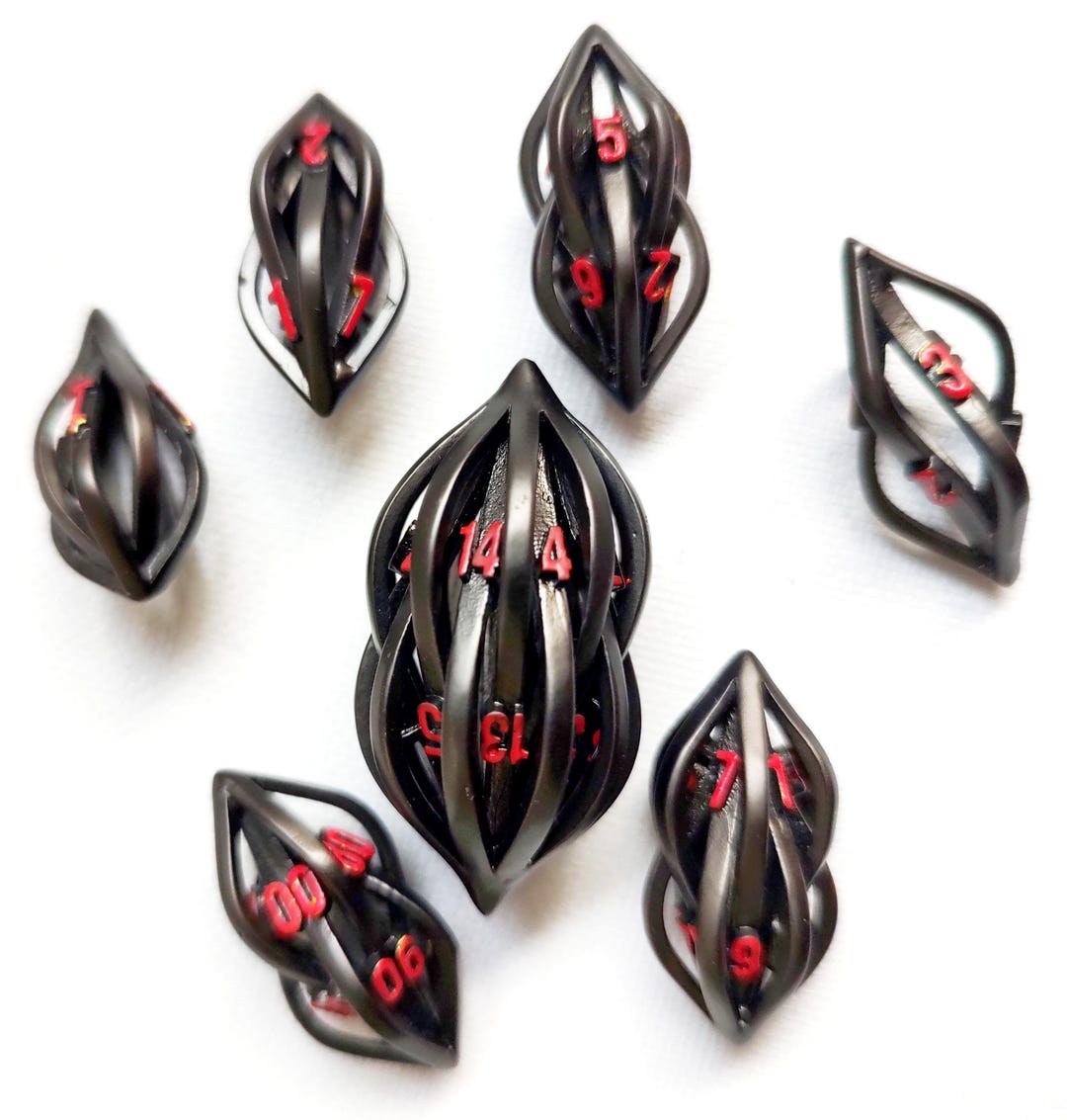 Hollow Metal Dice Set for Dungeons & Dragons , 40k War Hammer - Etsy