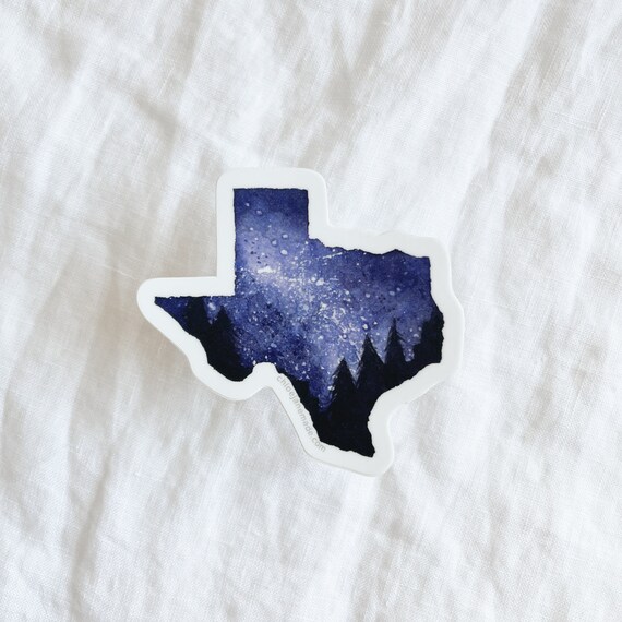 Starry Night Texas Sticker - Etsy
