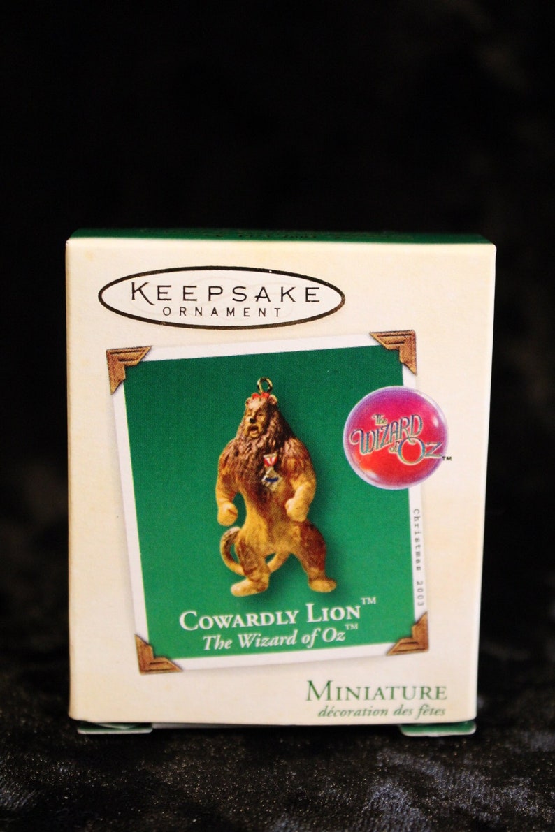 Cowardly Lion the Wizard of Oz Hallmark Keepsake Miniature Ornament ...
