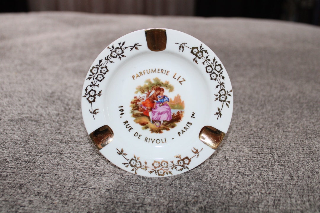 Limoges France Parfumerie Liz 194 Rue De Rivoli Paris Gilded Porcelain ...