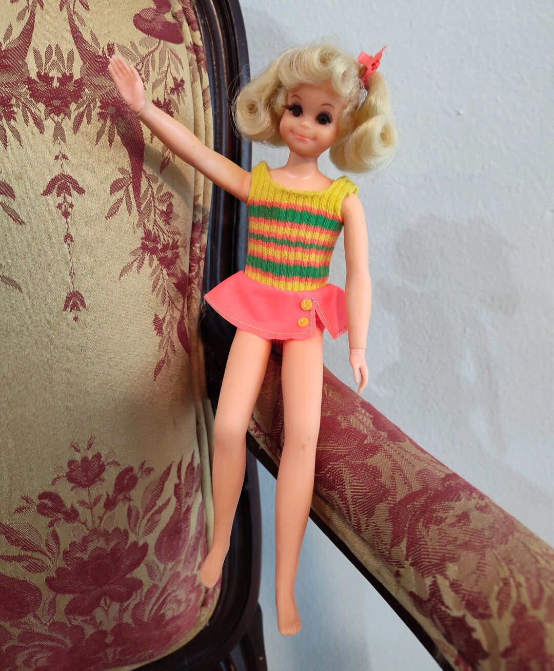 The Living Fluff Doll 1143 Skipper's Friend From Barbie Mattel 1969 - Etsy