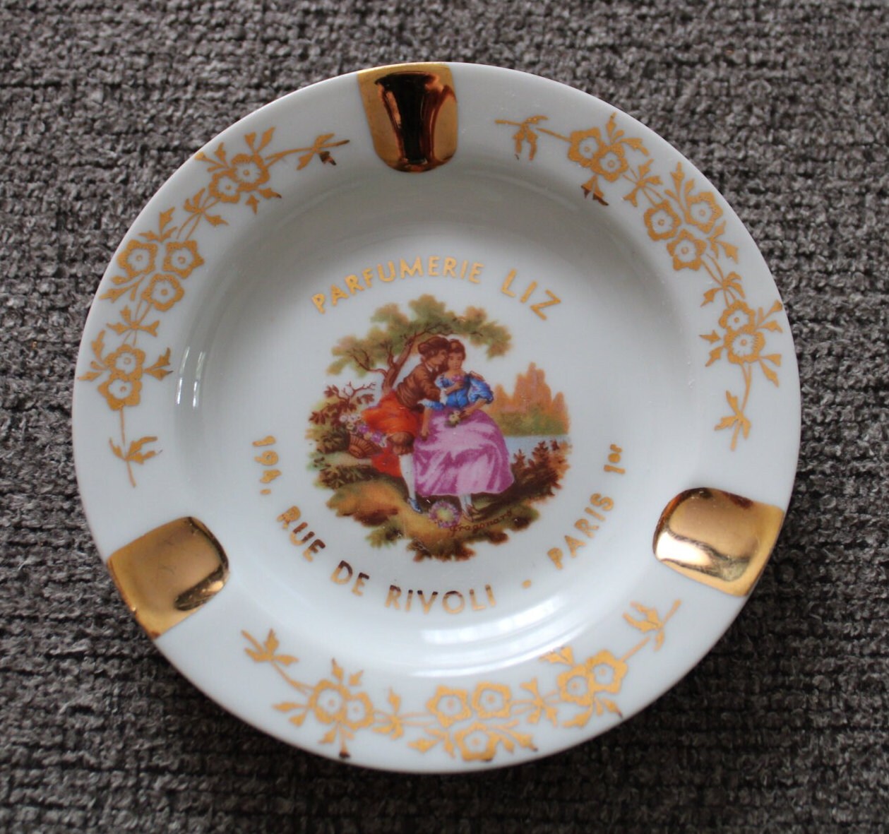 Limoges France Parfumerie Liz 194 Rue De Rivoli Paris Gilded Porcelain ...