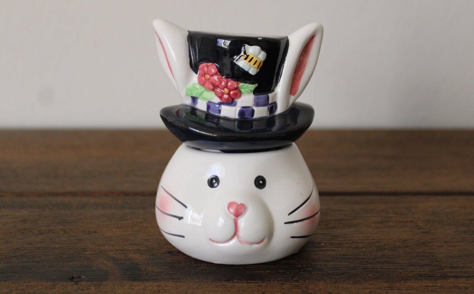 Top Hat Bunny Rabbit Ceramic Salt & Pepper Shakers by Giftco, Inc - Etsy