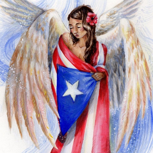 Angel of Puerto Rico Angel De Puerto Rico Borinquen - Etsy