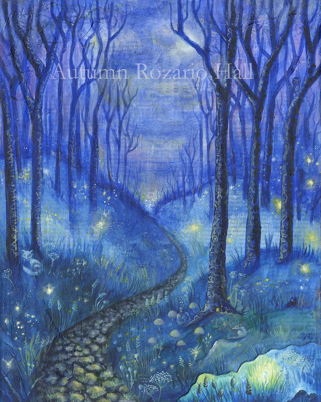 Enchanted Forest - Fireflies - Print- 5x7, 8x10, 11x14" - Etsy