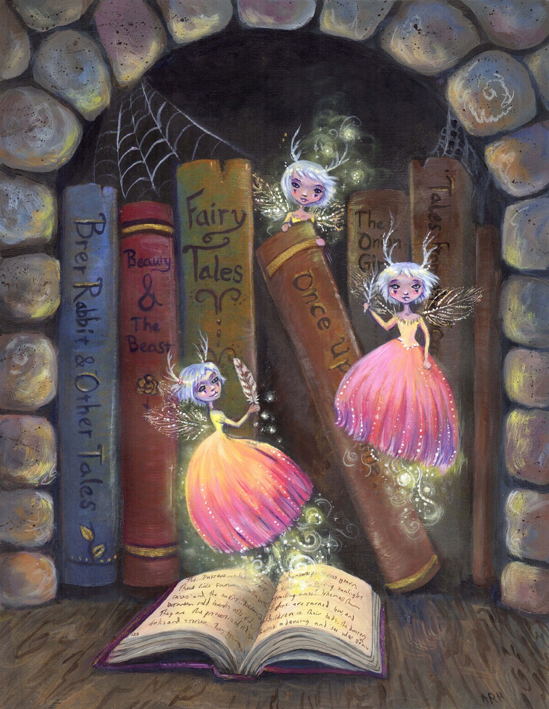 Fairy Library -print- the Dusters' Library - Books and Fairies, Fairy ...