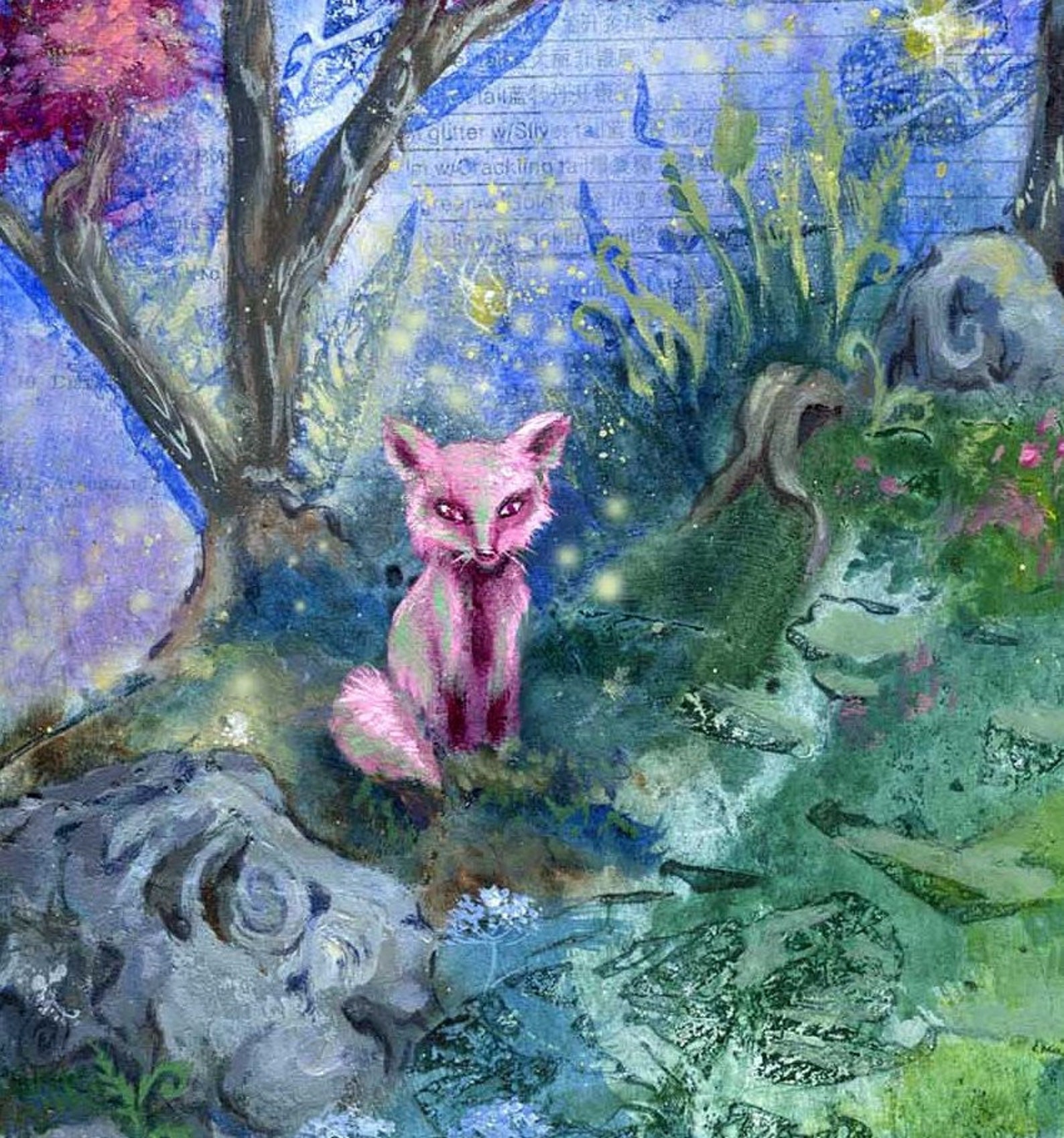 Enchanted Forest- Fox in the Glen - Print- 5x7 , 8x10, 11x14, a Fairy ...