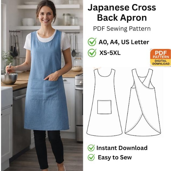 Japanese Apron - Etsy