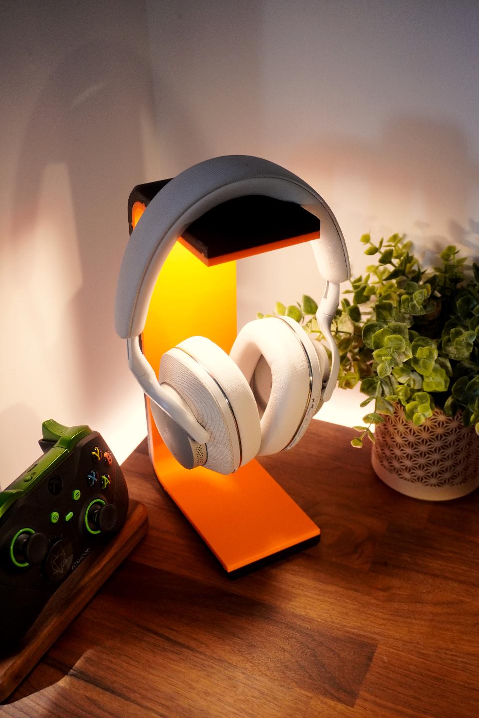 Headphone Stand With Ambient Light | Desk Headset Holder | LED Desk ...