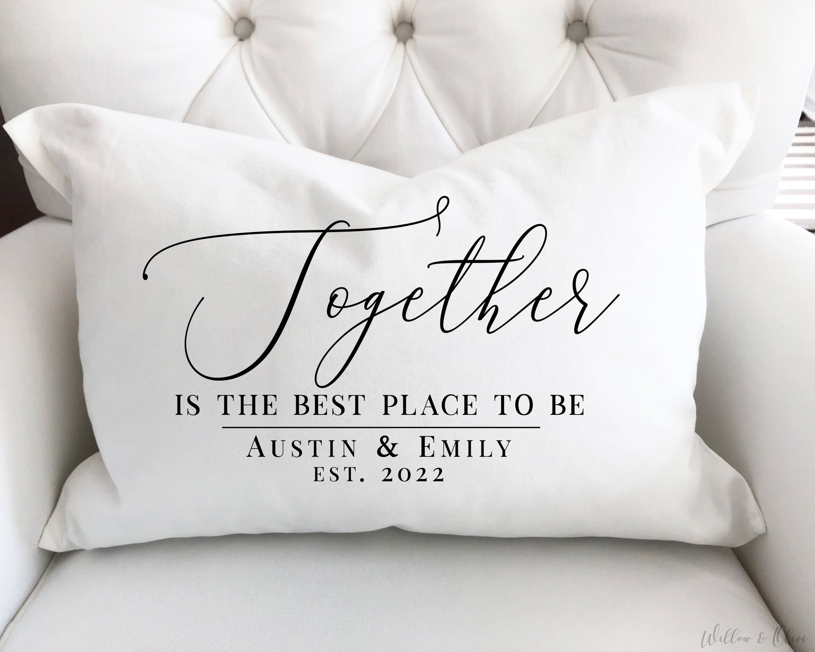 Wedding Pillow, Wedding Gift for Couple Unique, Personalized Pillow ...
