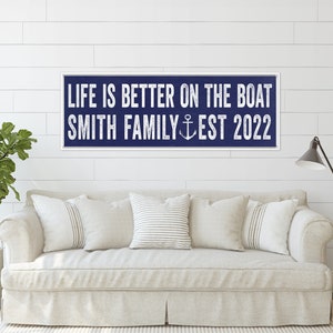 Personalized Boat Sign, Personalized Boat Gifts, Boat Dock Signs ...