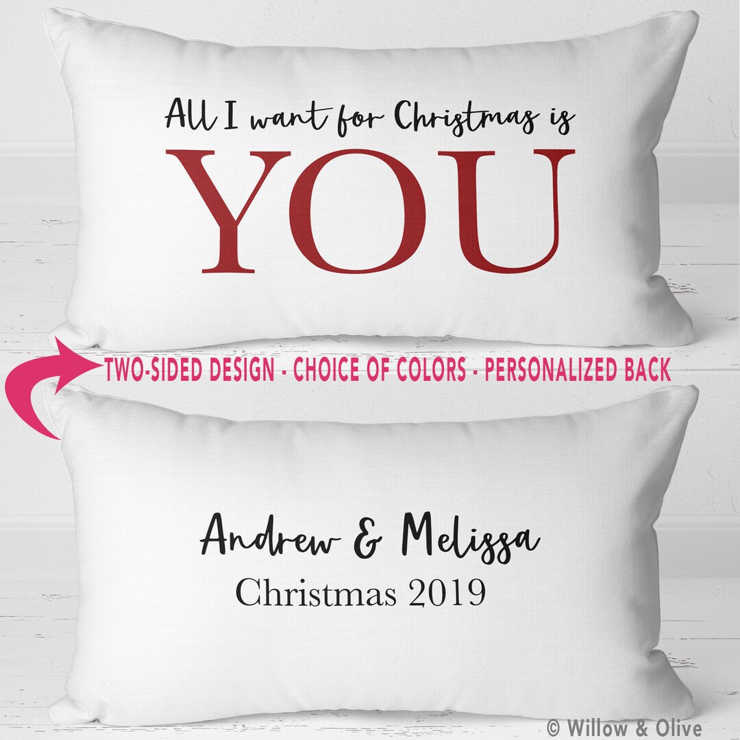 Personalized Christmas Pillow, First Christmas Married Pillow, First ...