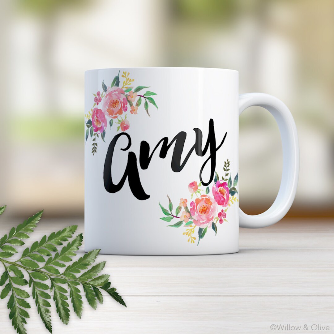 Monogram Mug, Monogram Name Mug, Personalized Name Mug, Personalized ...