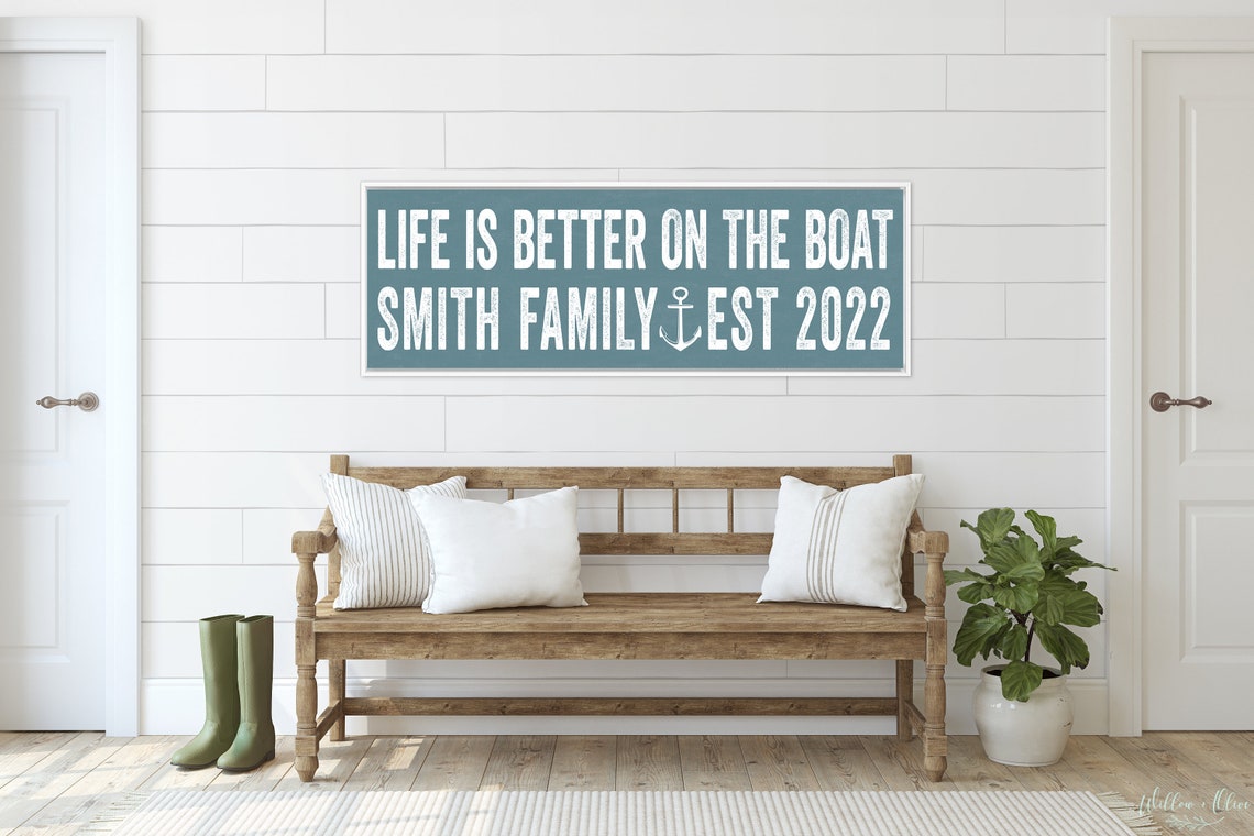Personalized Boat Sign Personalized Boat Gifts Boat Dock - Etsy