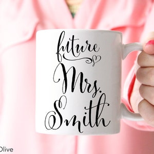 Personalized Future Mrs. Mug: Engagement Gift, Bride to Be - Etsy
