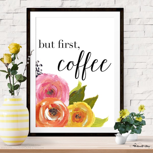 First Coffee Print - Etsy